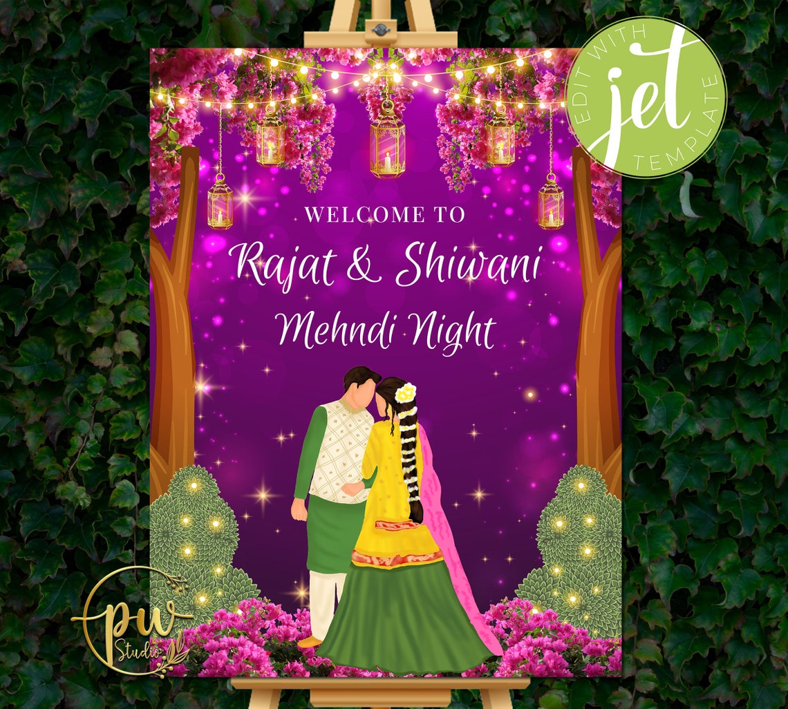 Mehndi Signs as Mehndi Poster, Mendhi Umbrella Desi Decor as Mehendi ...