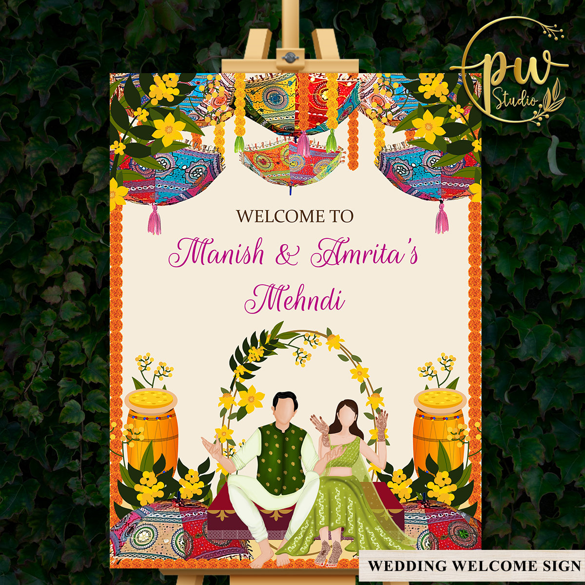 Mendhi Welcome Signs as Mehndi Signs, Mendhi Decoration, Mehndi Welcome ...
