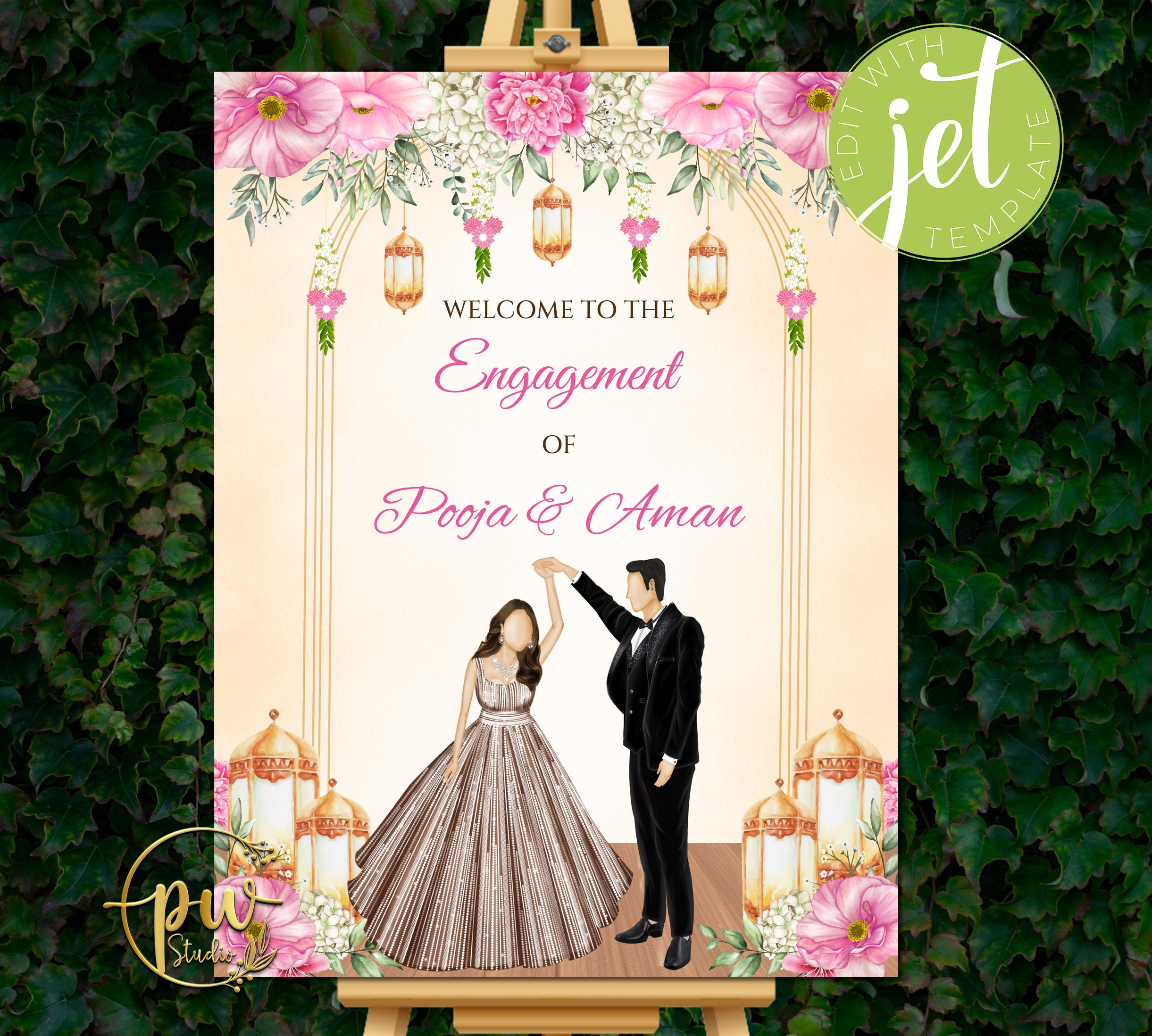 Engagement Welcome Sign as Ring Ceremony Welcome Signs, Welcome ...