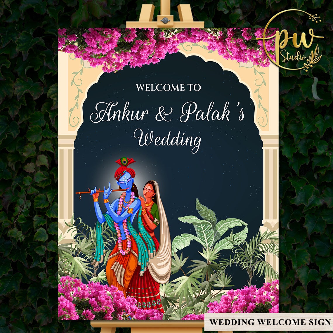 Wedding Welcome Sign Indian as Indian Wedding Signs Indian Wedding ...