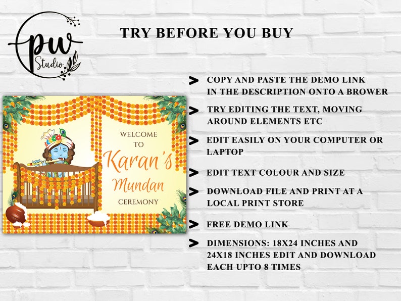 Mundan Ceremony Welcome Sign Indian Baby Naming Sign, Mundan Welcome ...