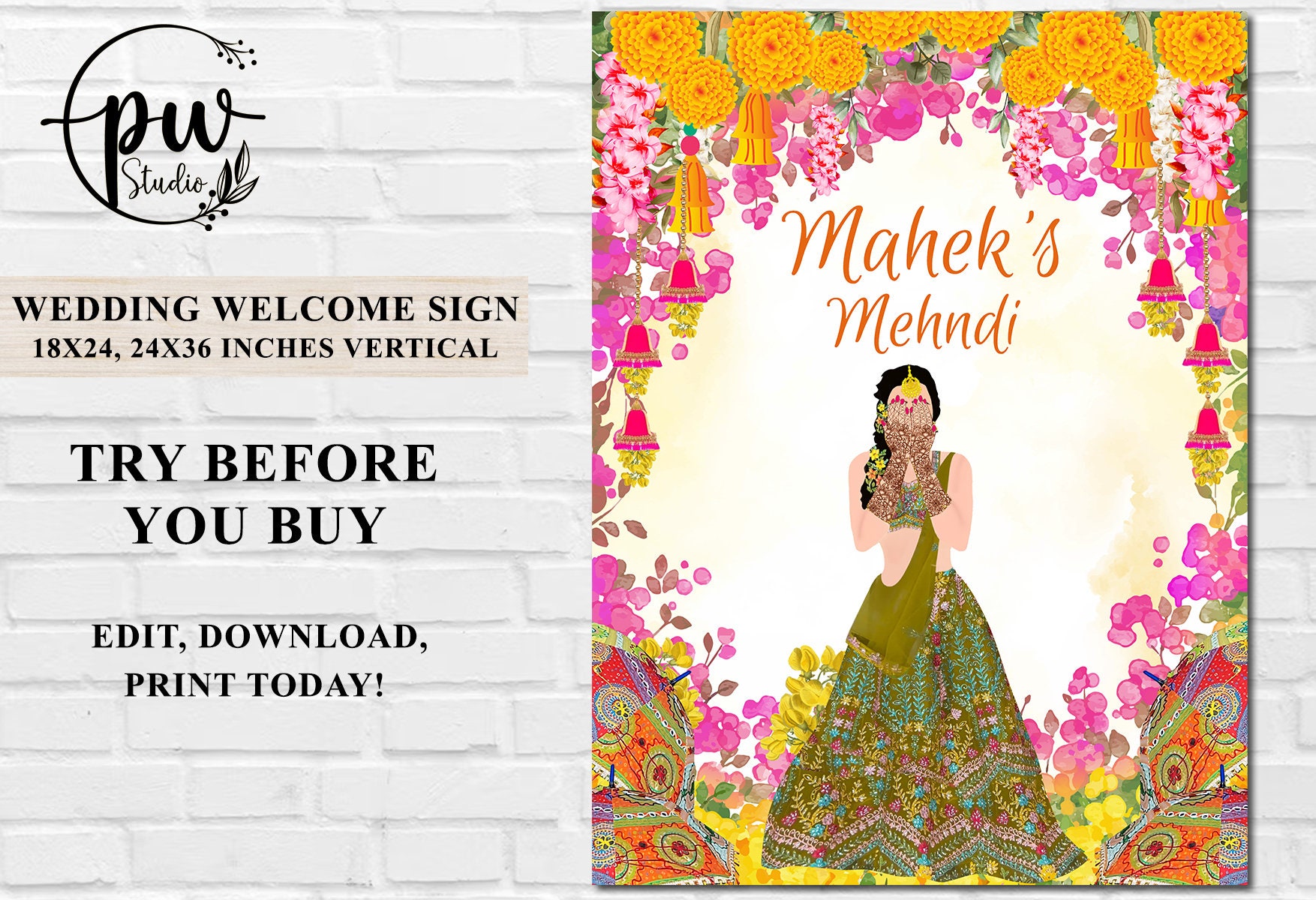 Mehndi Sign as Mehendi Signs, Mendhi Welcome Sign Mendhi Sign, Mehndi ...