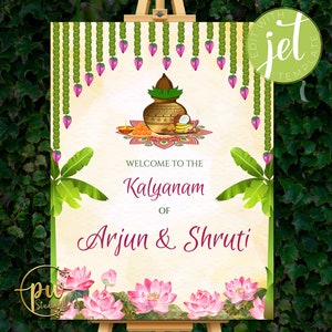 South Indian Wedding Signs, Tamil Welcome Signs, Indian Welcome Tamil ...