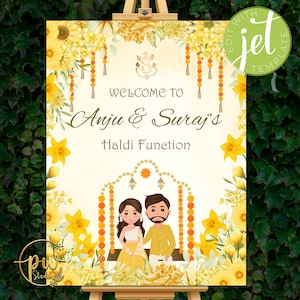 Haldi Posters as Welcome to Haldi Signs & Haldi Welcome Signs, Haldi ...