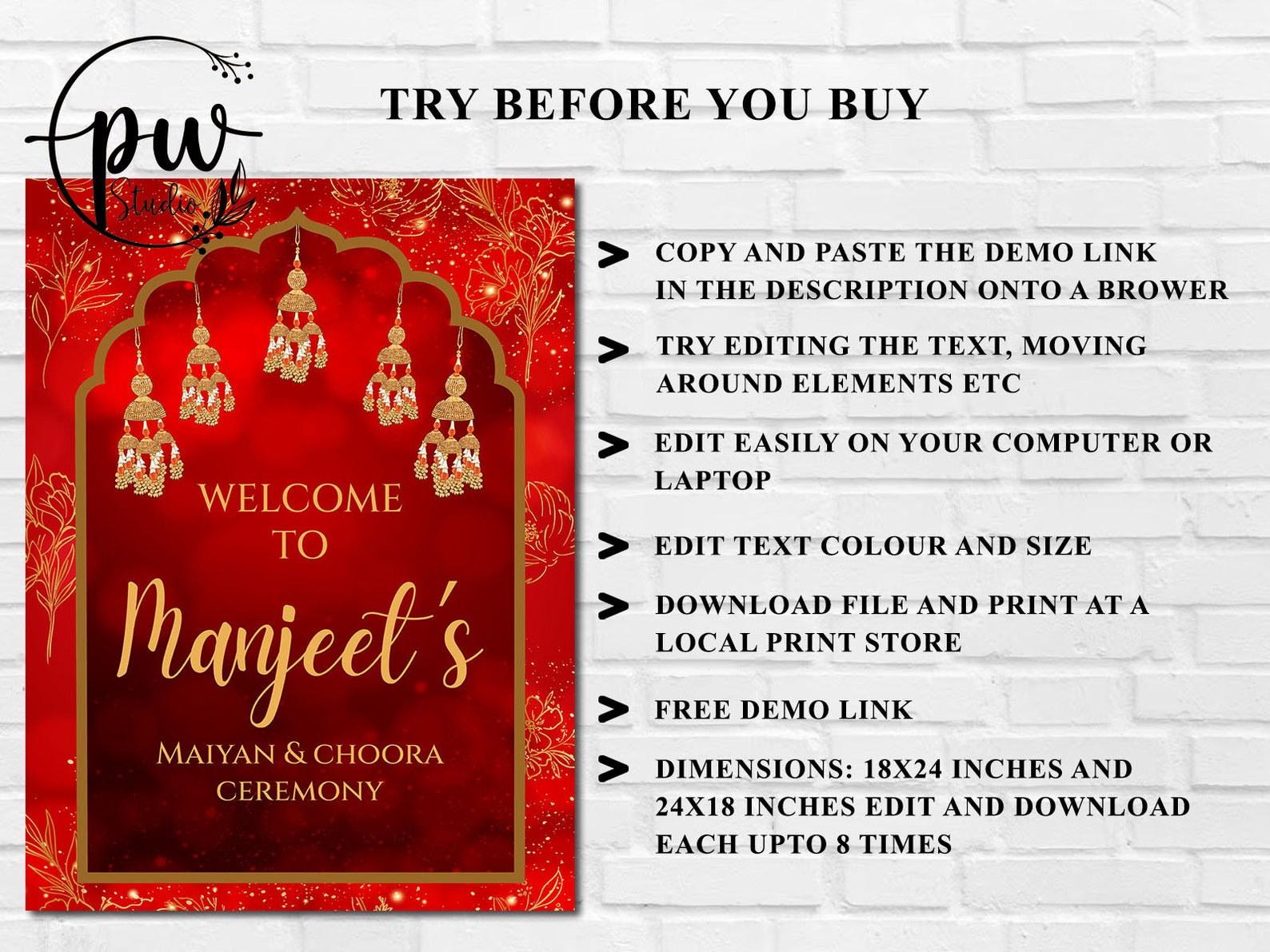 Choora Signs & Choora Welcome Signs, Chooda Signs as Chooda Welcome ...