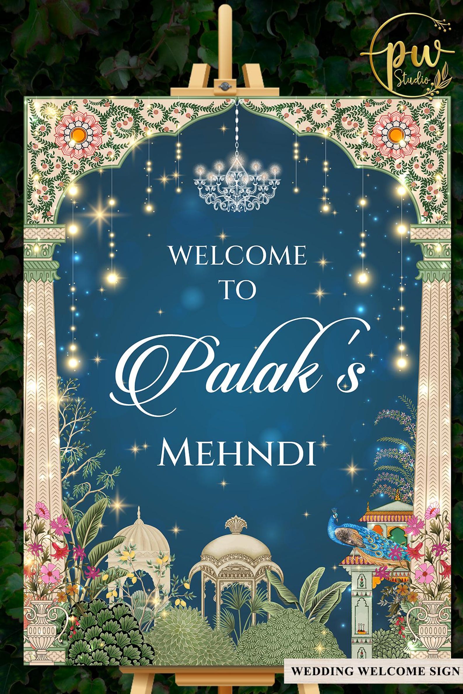 Mehndi Welcome Signs as Mehndi Decor, Mehndi Posters & Mehendi Welcome ...