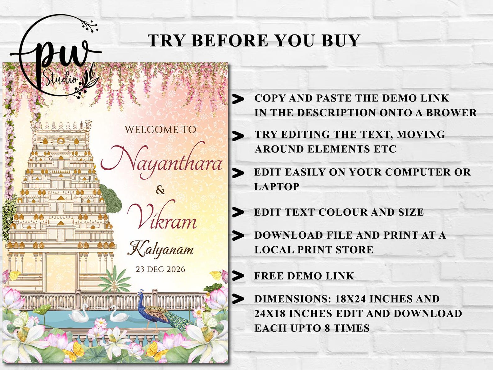South Indian Signs & Kalyanam Signs, Tamil Welcome Sign as Telugu ...