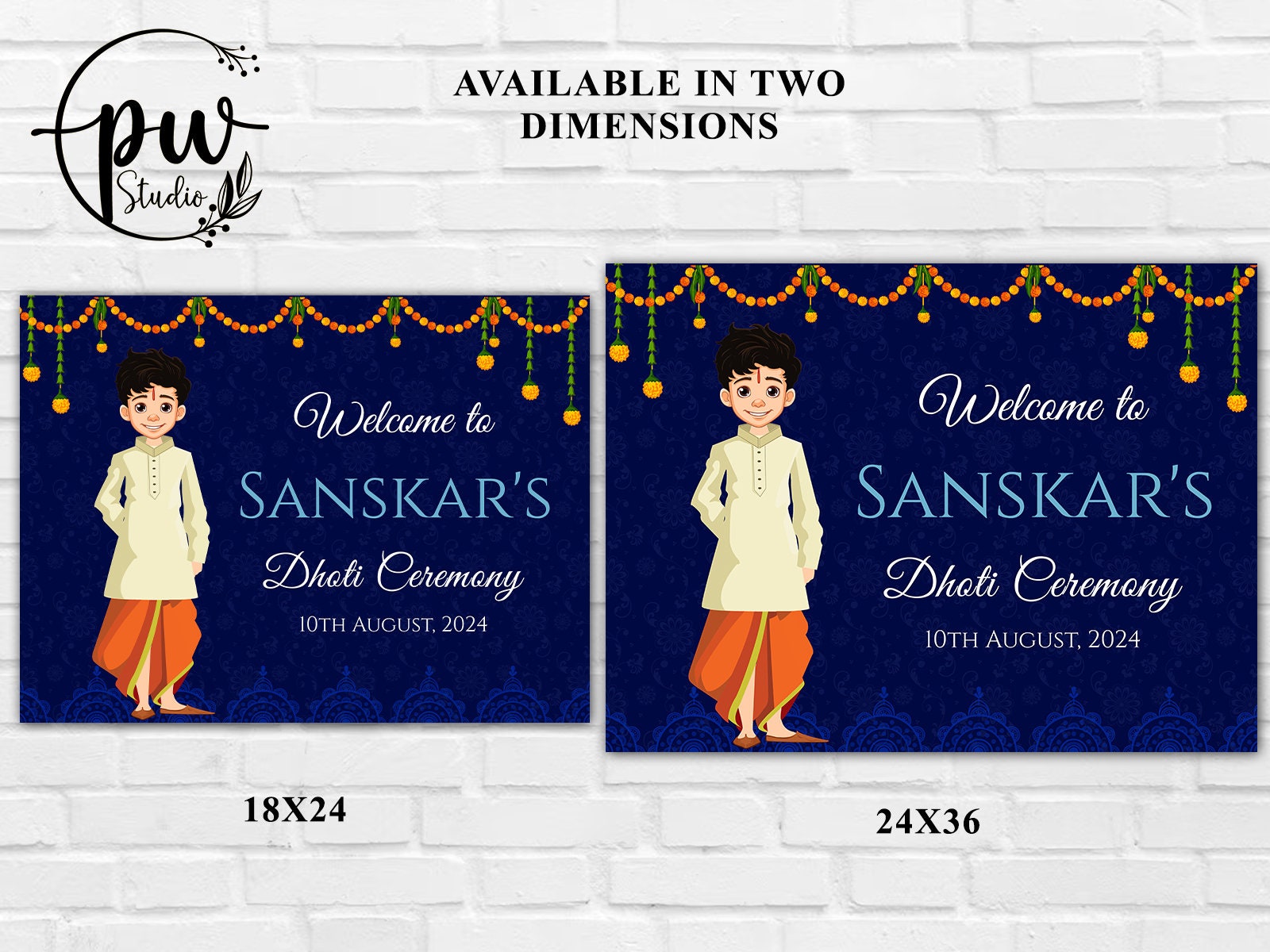 Dhoti Function Welcome Signs & Dothi Function Decor, Dhoti Function ...