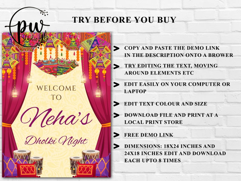 Dholki Welcome Signs as Dholak Welcome Signs, Muslim Dholki Decor Signs ...