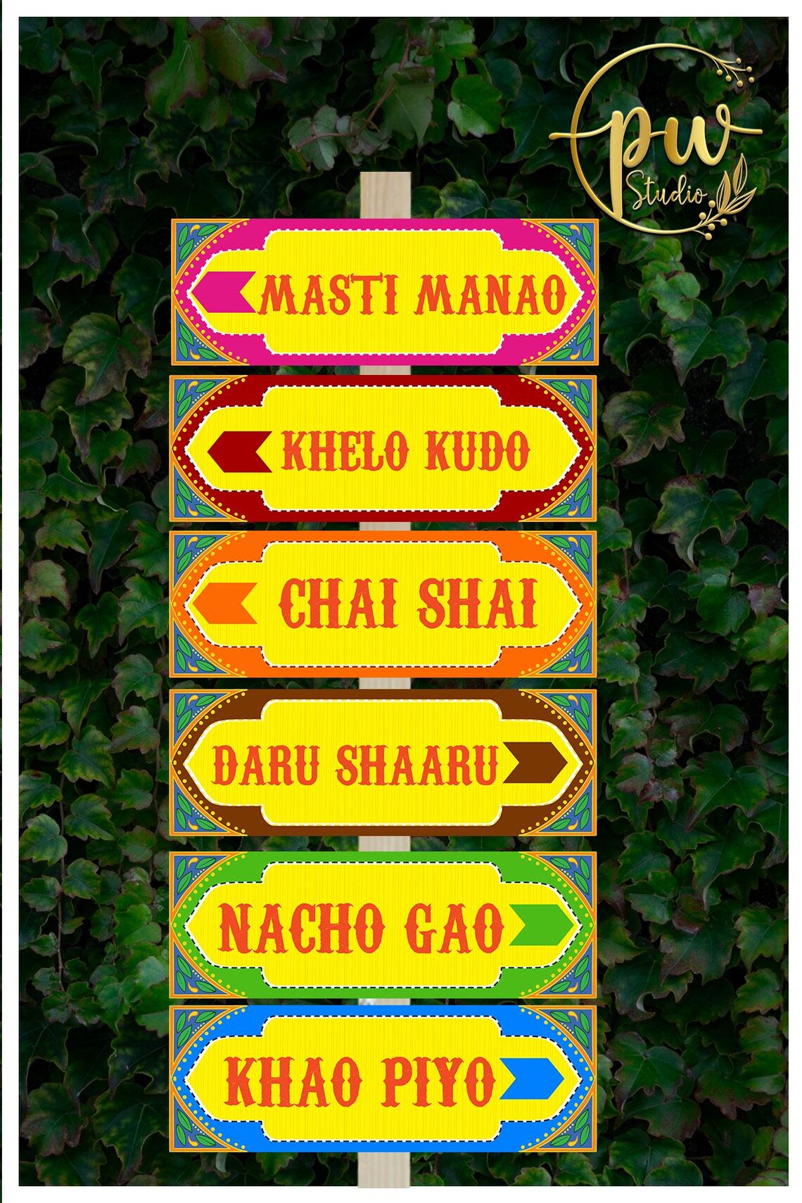 Mehndi Signages Mela as Indian or Pakistani Welcome Sign Indian, Quirky ...