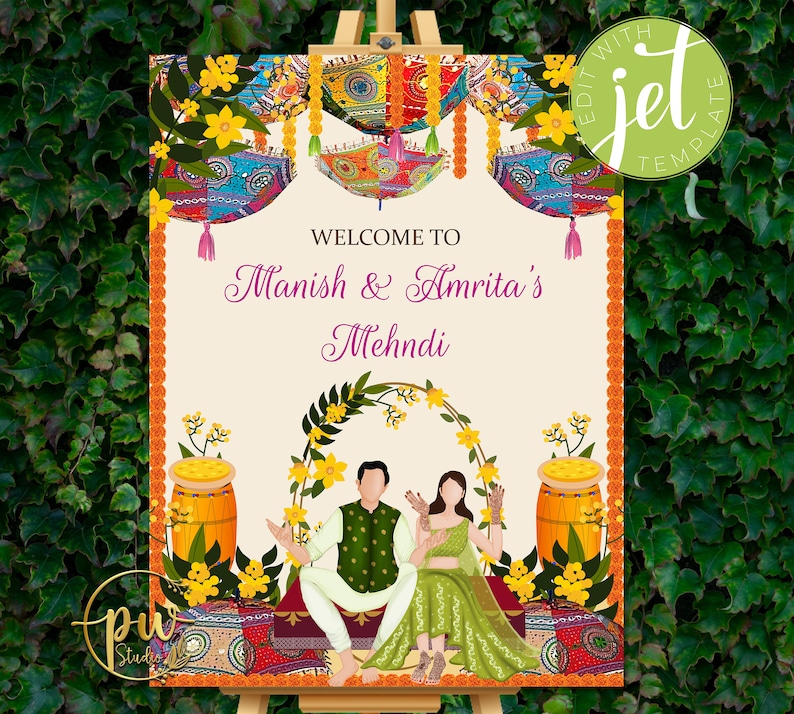 Mendhi Welcome Signs as Mehndi Signs, Mendhi Decoration, Mehndi Welcome ...