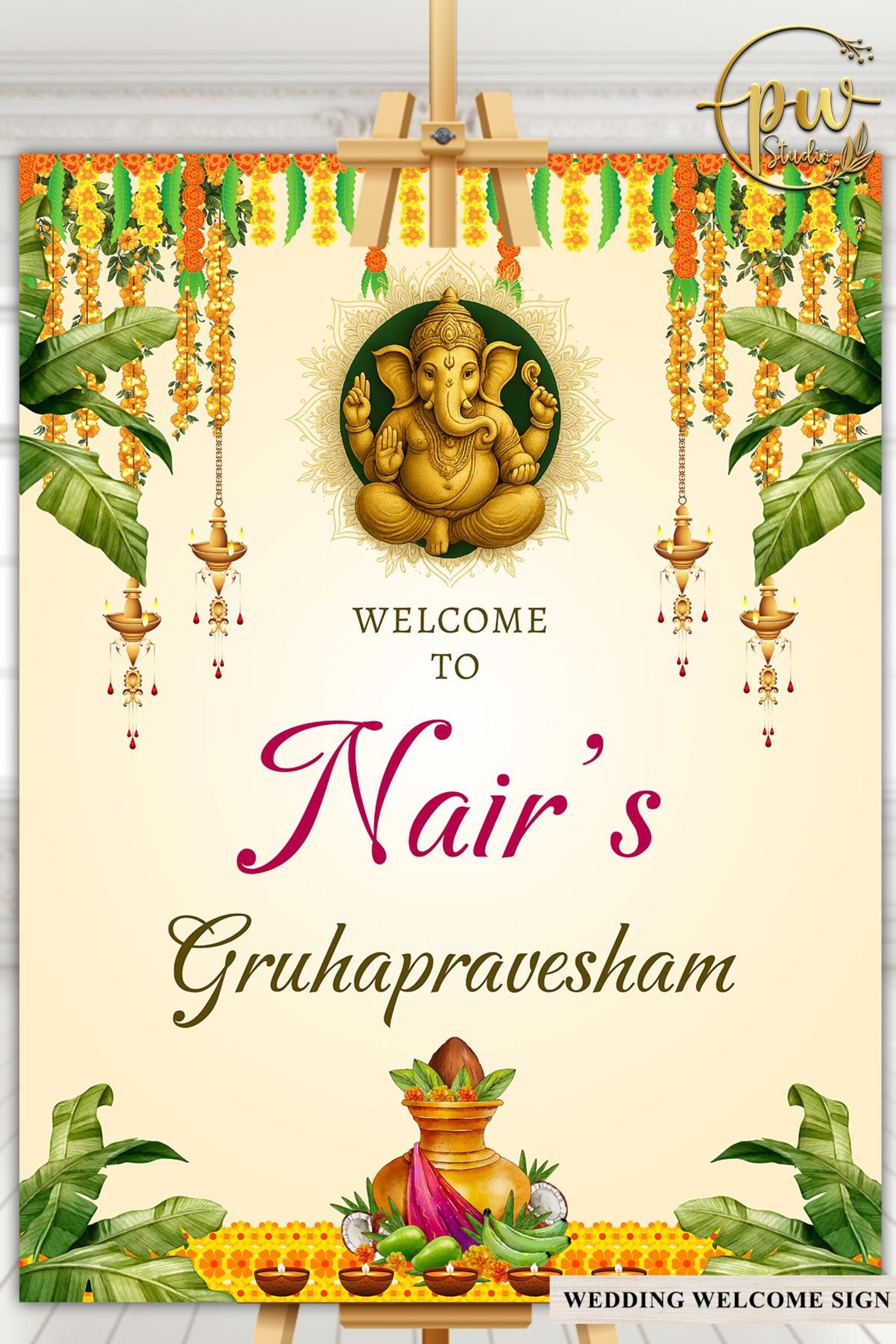 Gruhapravesham Signs Indian Housewarming Welcome Signs, Gruhapravesam ...
