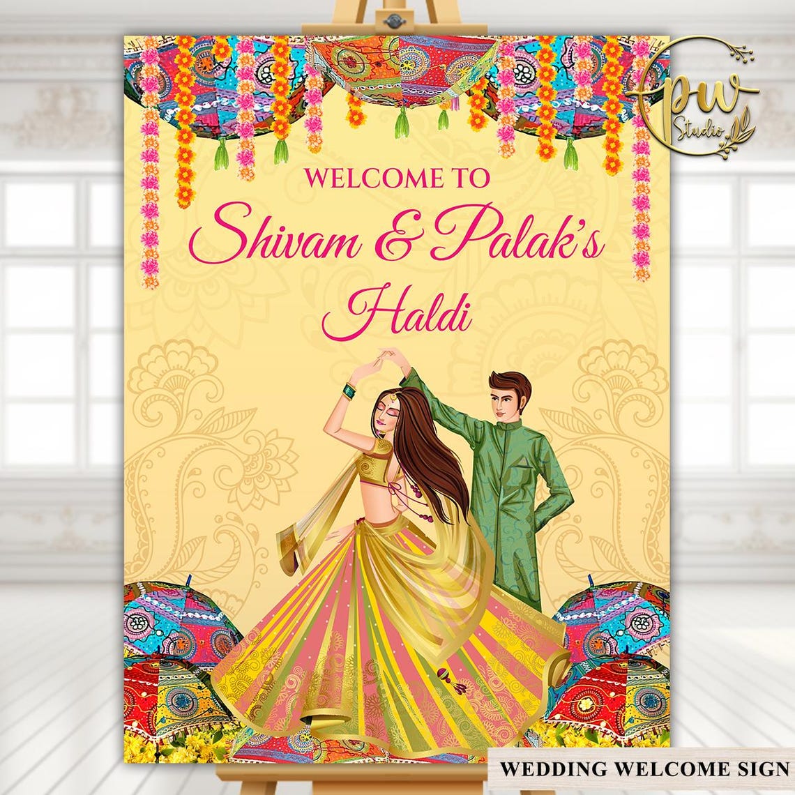 Couple Haldi Signages & Pithi Signages, Haldi Decoration as Haldi Decor ...