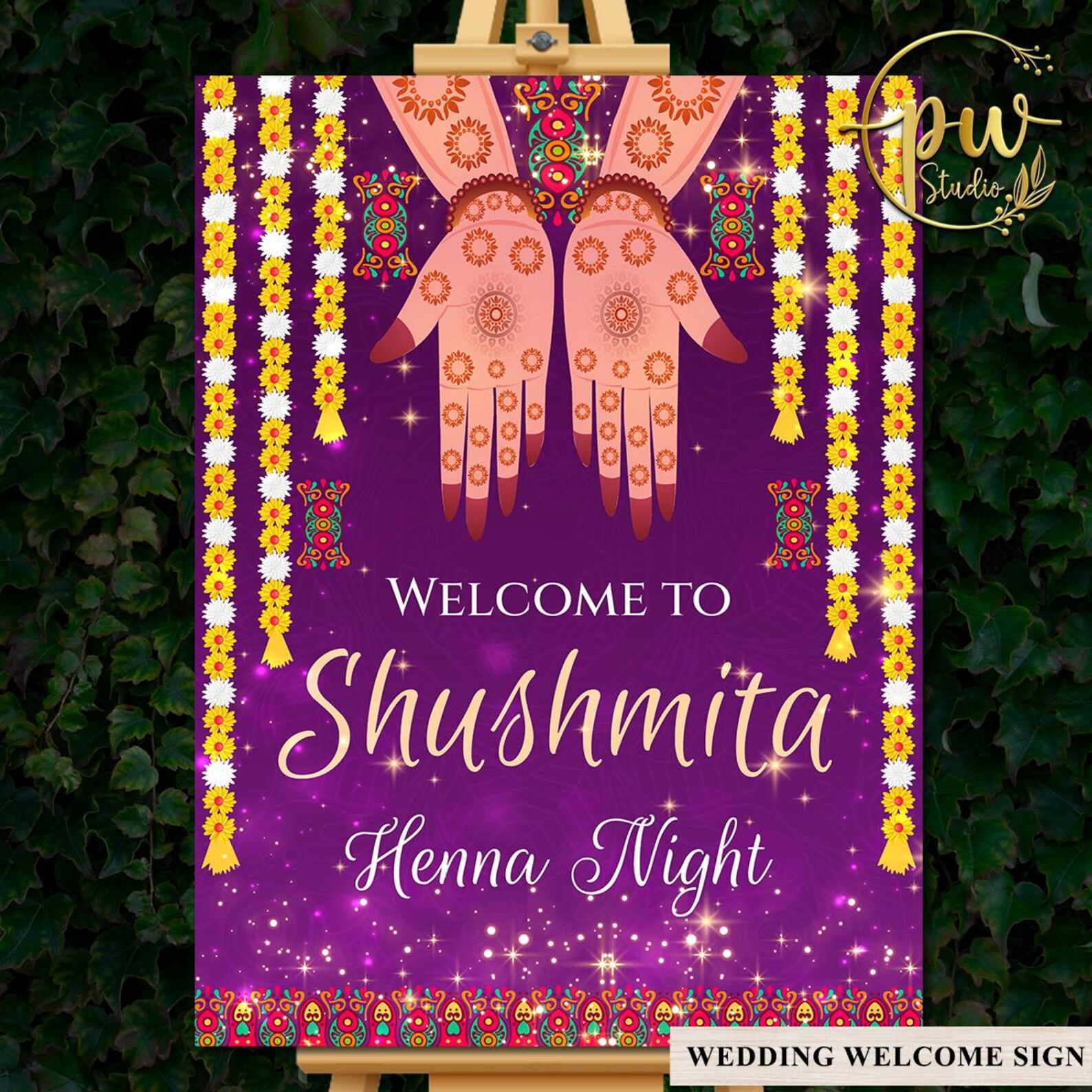 Mehndi Signs as Mehndi Poster, Mehndi Decor Sign as Mehendi Signs ...