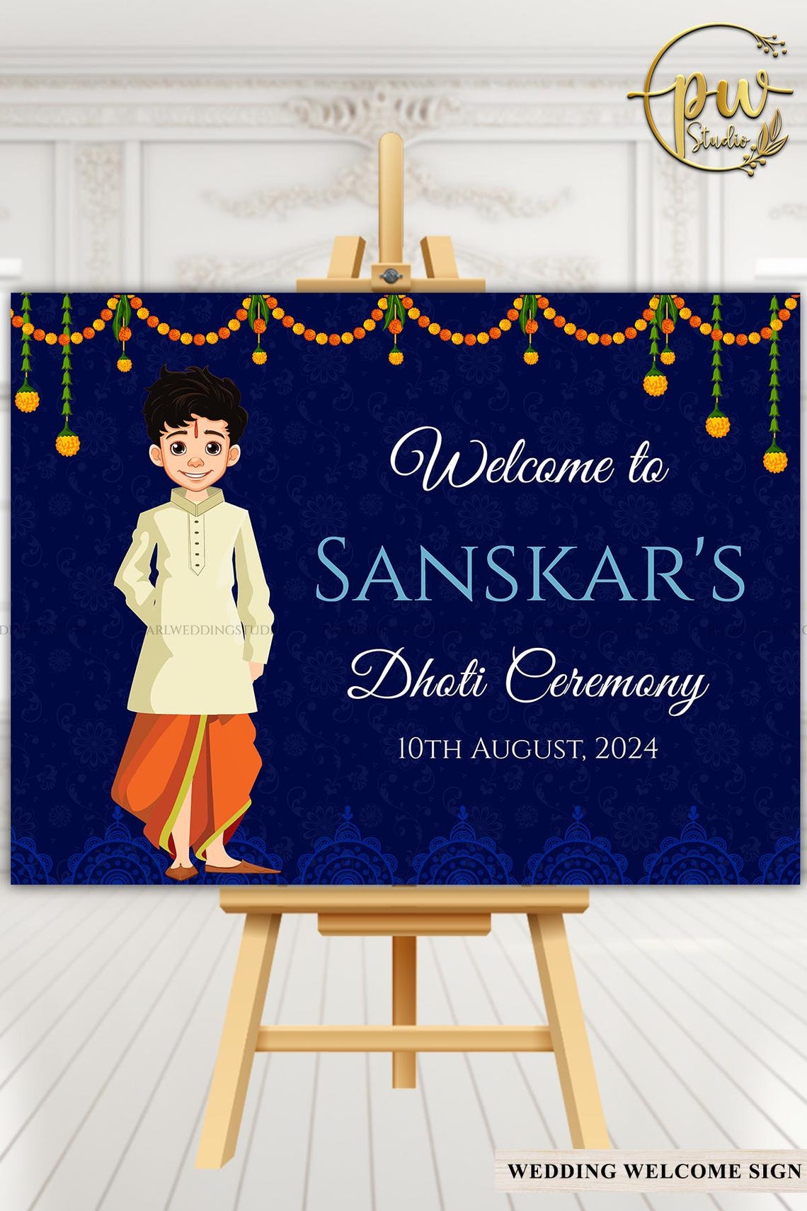 Dhoti Function Welcome Signs & Dothi Function Decor, Dhoti Function ...