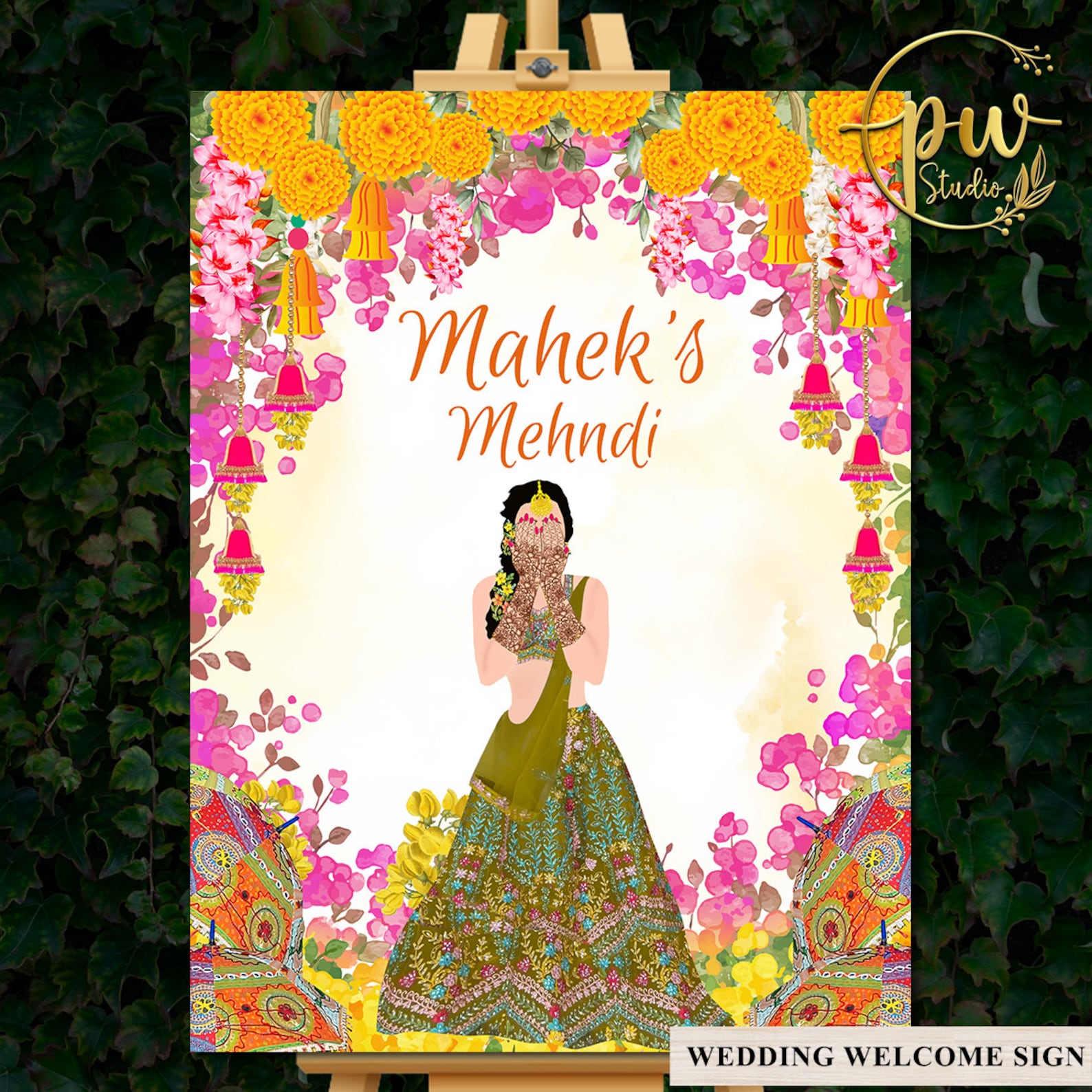 Mehndi Sign as Mehendi Signs, Mendhi Welcome Sign Mendhi Sign, Mehndi ...
