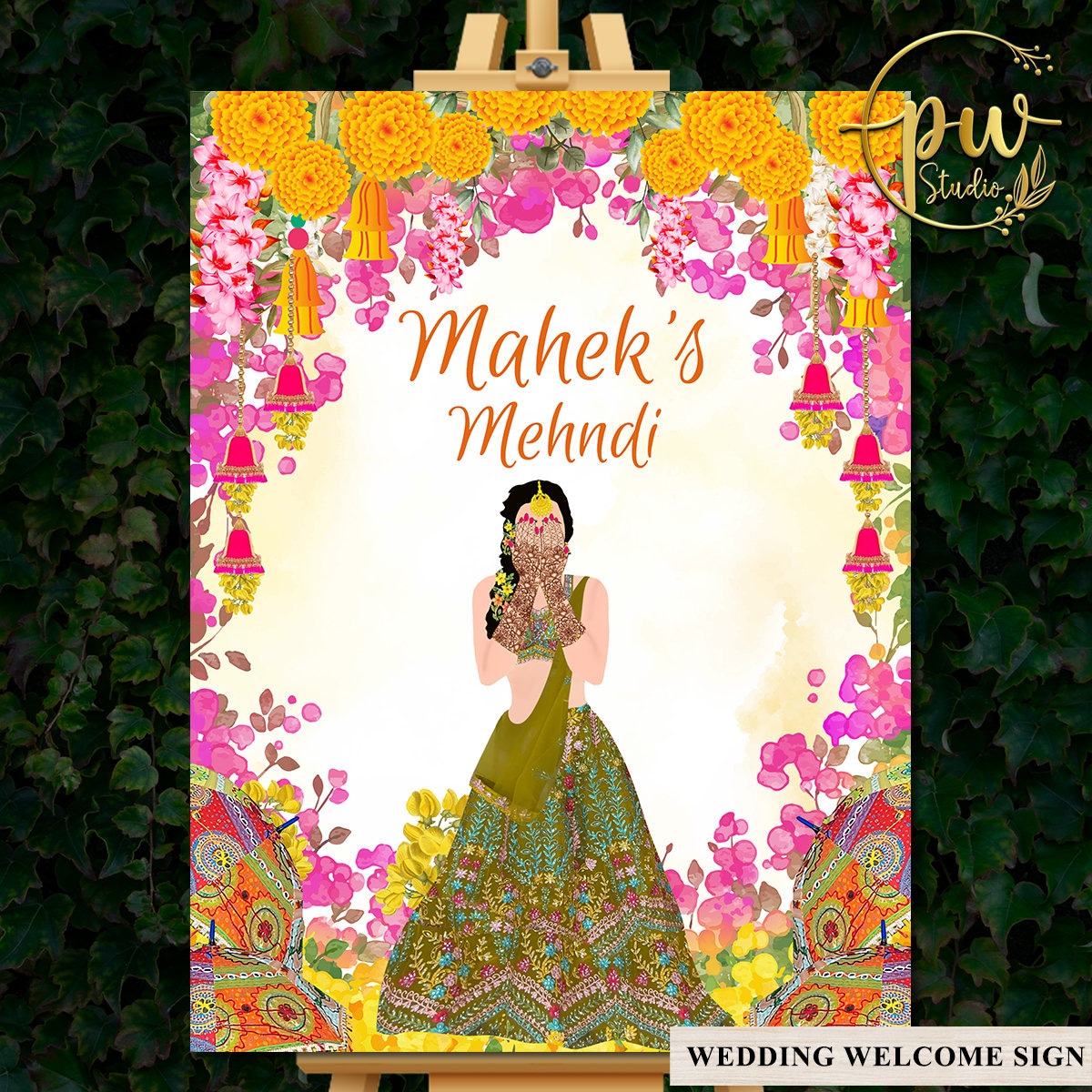 Mehndi Sign as Mehendi Signs, Mendhi Welcome Sign Mendhi Sign, Mehndi ...