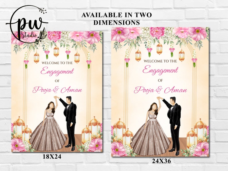 Engagement Welcome Sign as Ring Ceremony Welcome Signs, Welcome ...