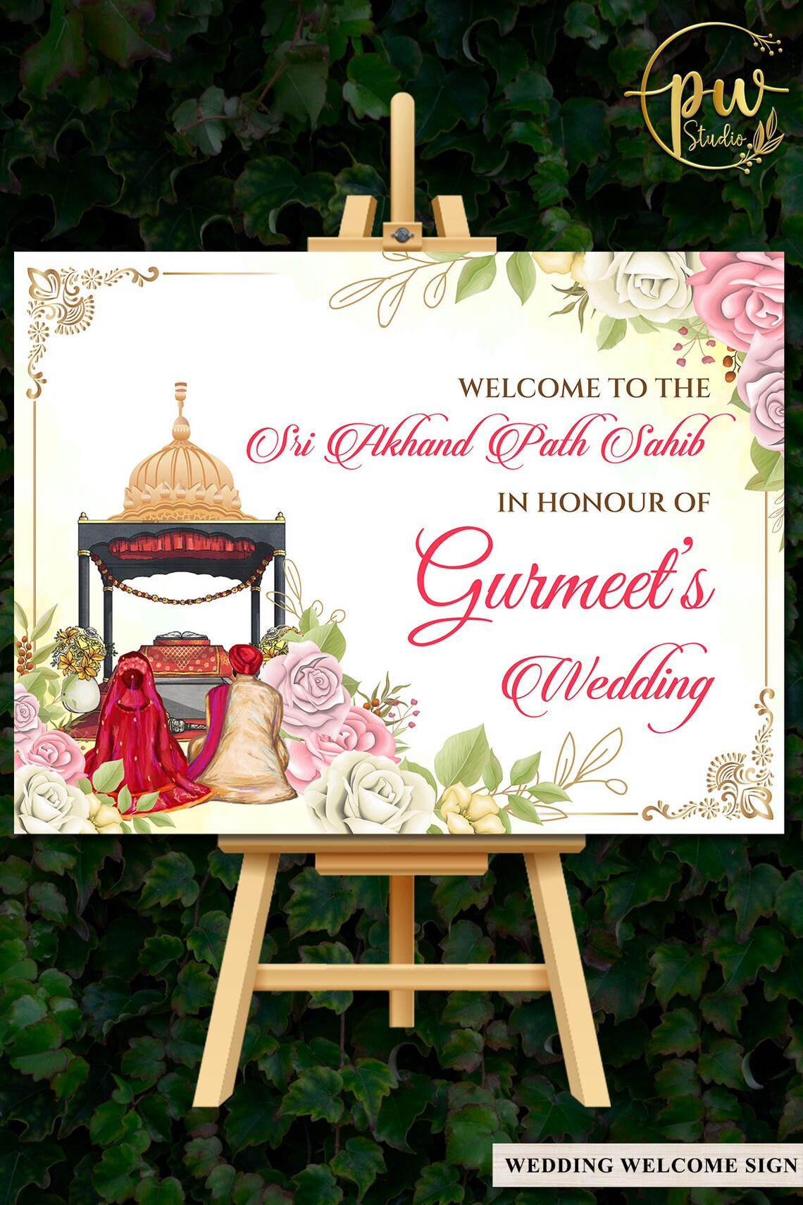 Buy Akhand Paath Sign Welcome & Akhand Path Welcome Sign, Akhand Path ...