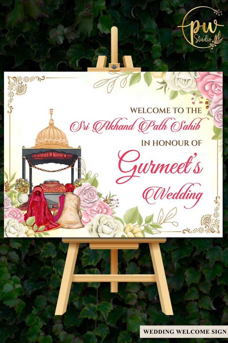 Buy Akhand Paath Sign Welcome & Akhand Path Welcome Sign, Akhand Path ...