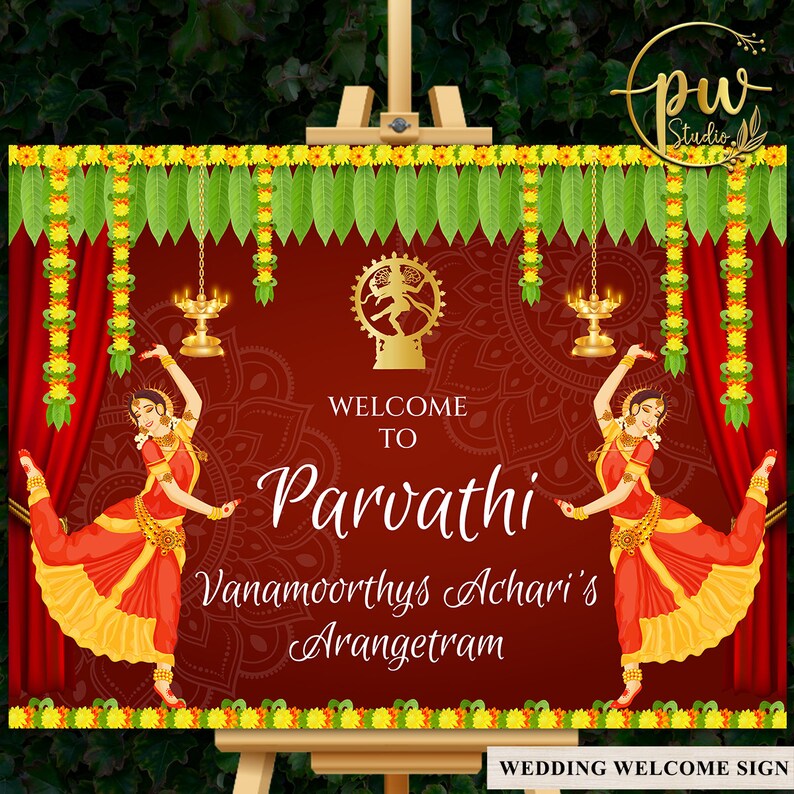Welcome Arangetram Signs & Bharatnatyam Signs, Arangetram Welcome Signs ...
