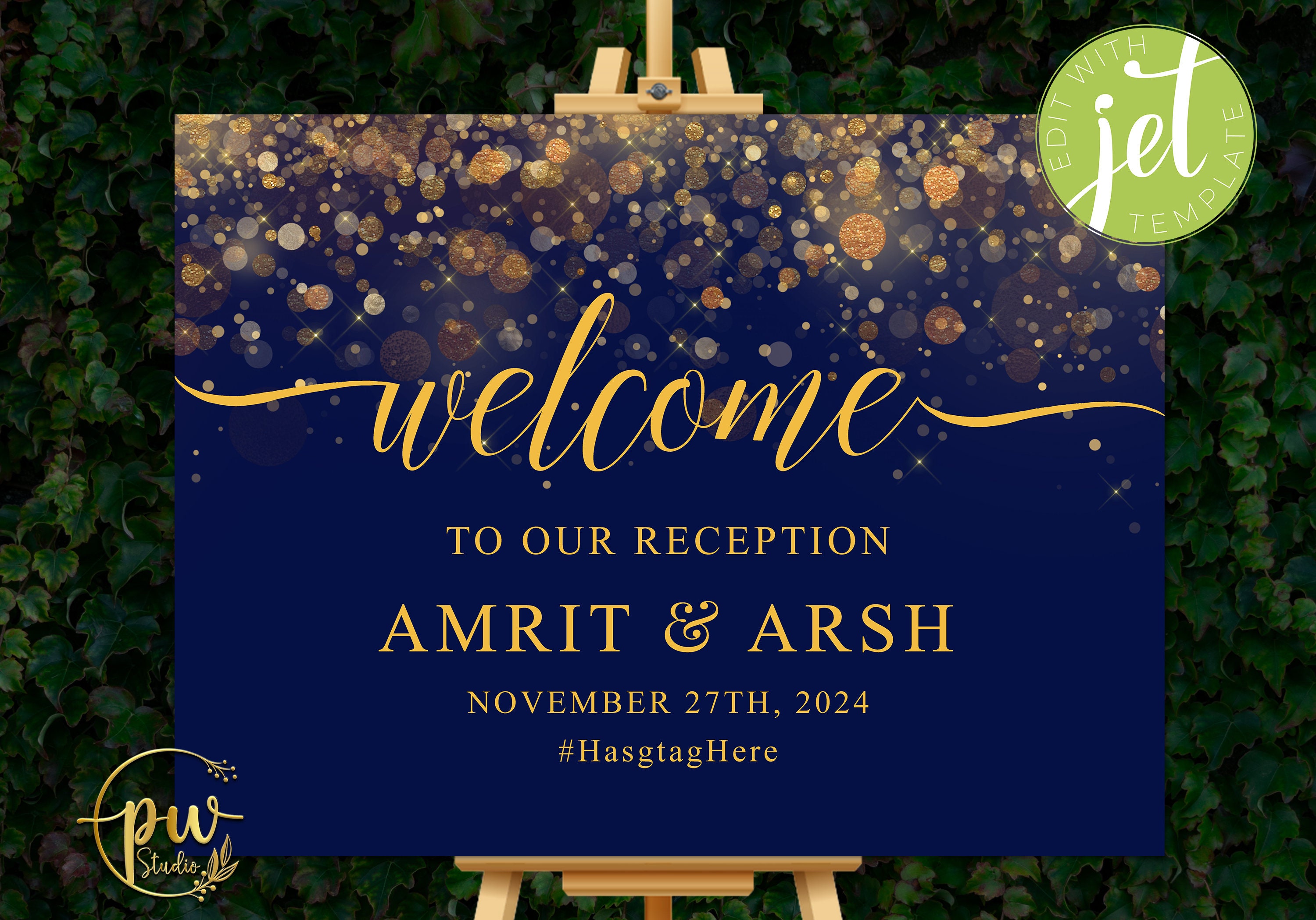 Indian Wedding Reception Sign as Indian Reception Sign, Indian Cocktail ...