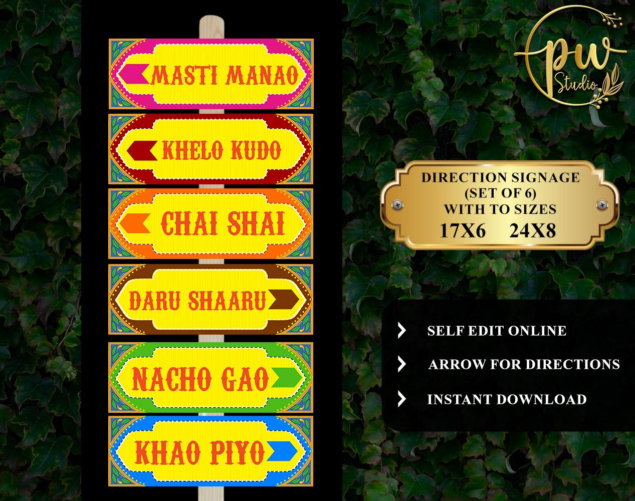 Mehndi Signages Mela as Indian or Pakistani Welcome Sign Indian, Quirky ...