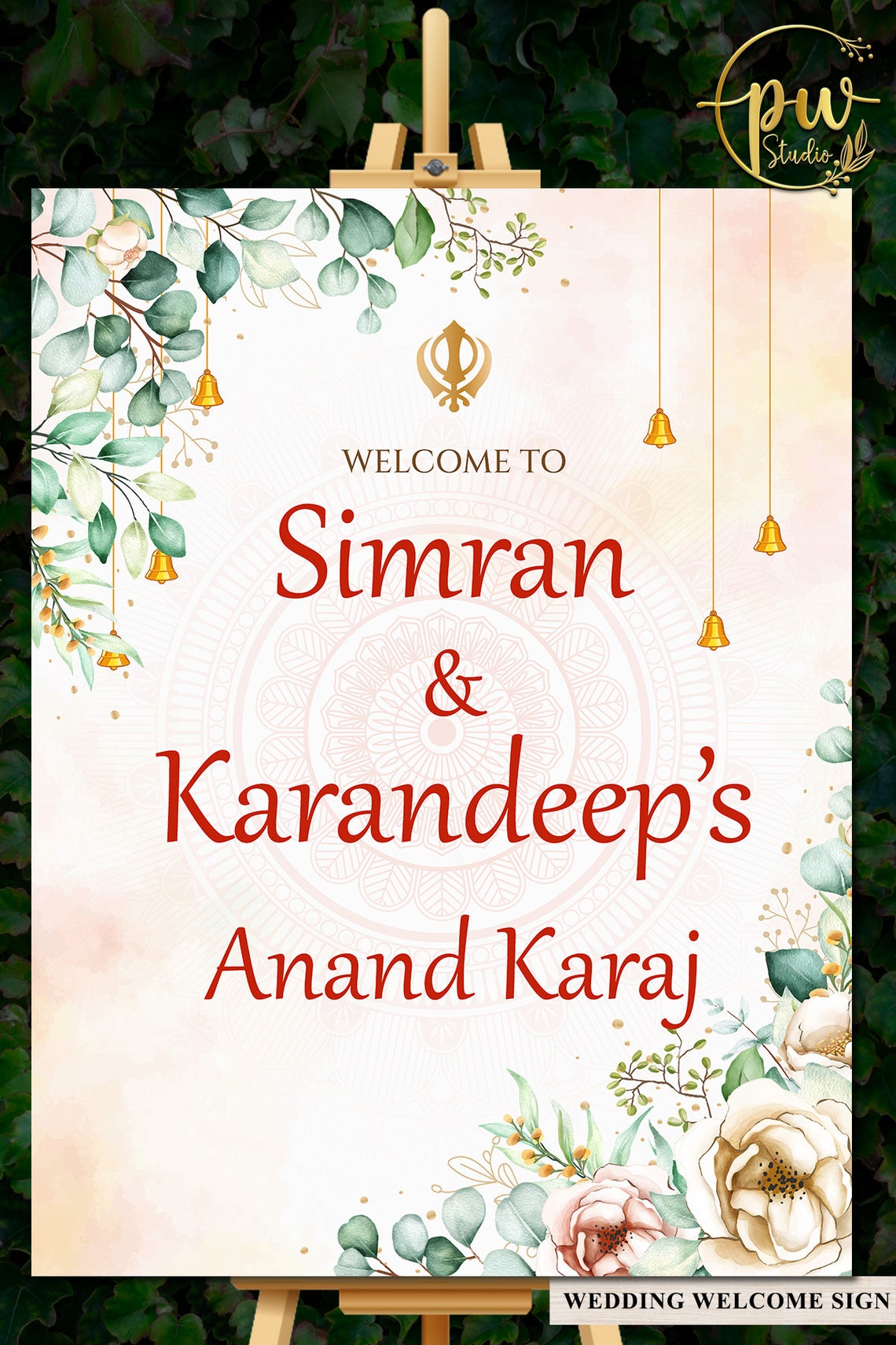 Sikh Welcome Signs & Sikh Wedding Welcome Signs as Anand Karaj - Etsy