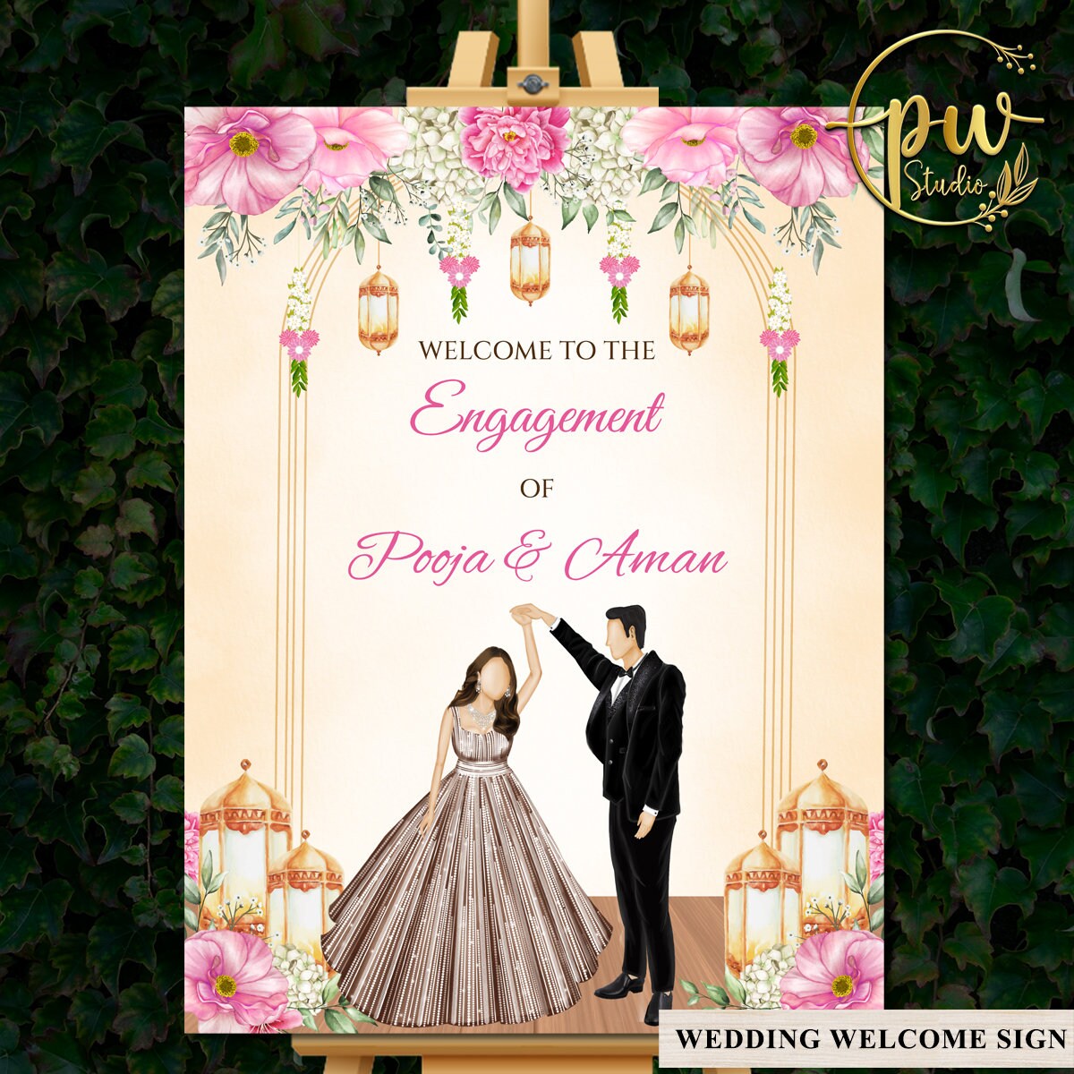 Engagement Welcome Sign as Ring Ceremony Welcome Signs, Welcome ...