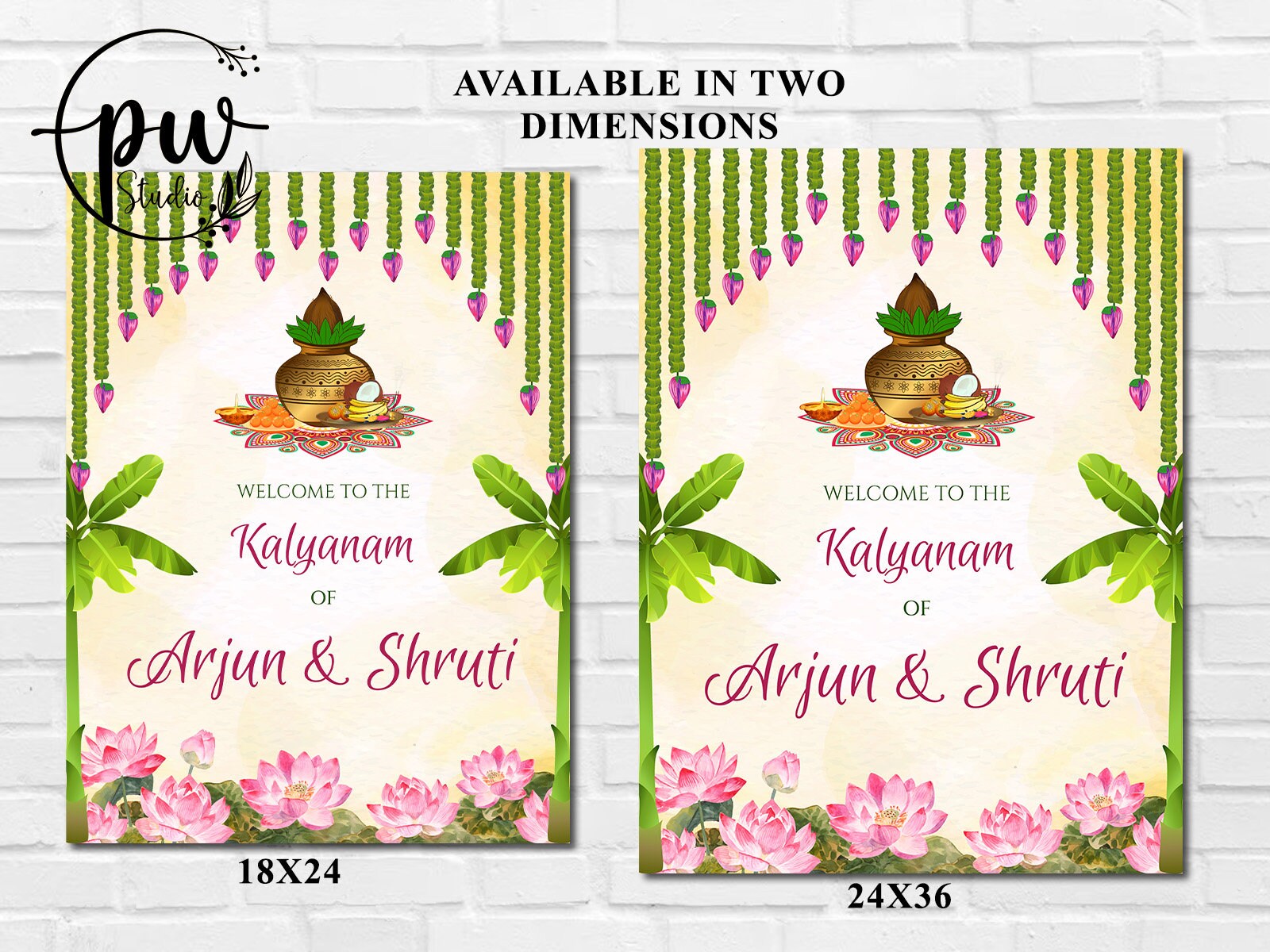 South Indian Wedding Signs, Tamil Welcome Signs, Indian Welcome Tamil ...