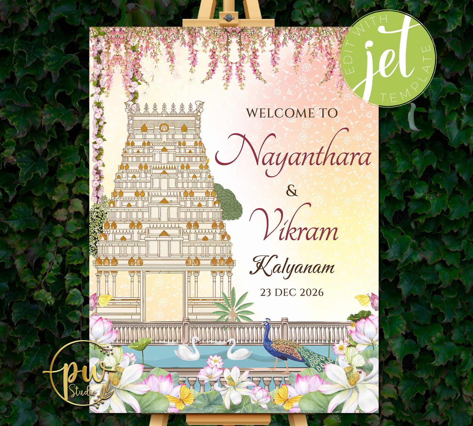 South Indian Signs & Kalyanam Signs, Tamil Welcome Sign as Telugu ...