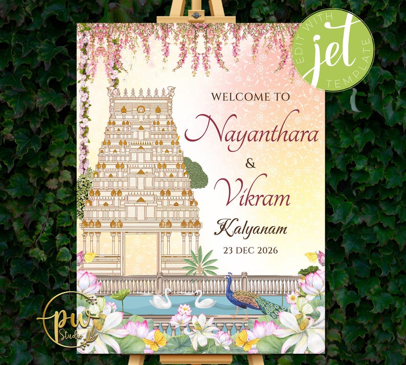 South Indian Signs & Kalyanam Signs, Tamil Welcome Sign as Telugu ...