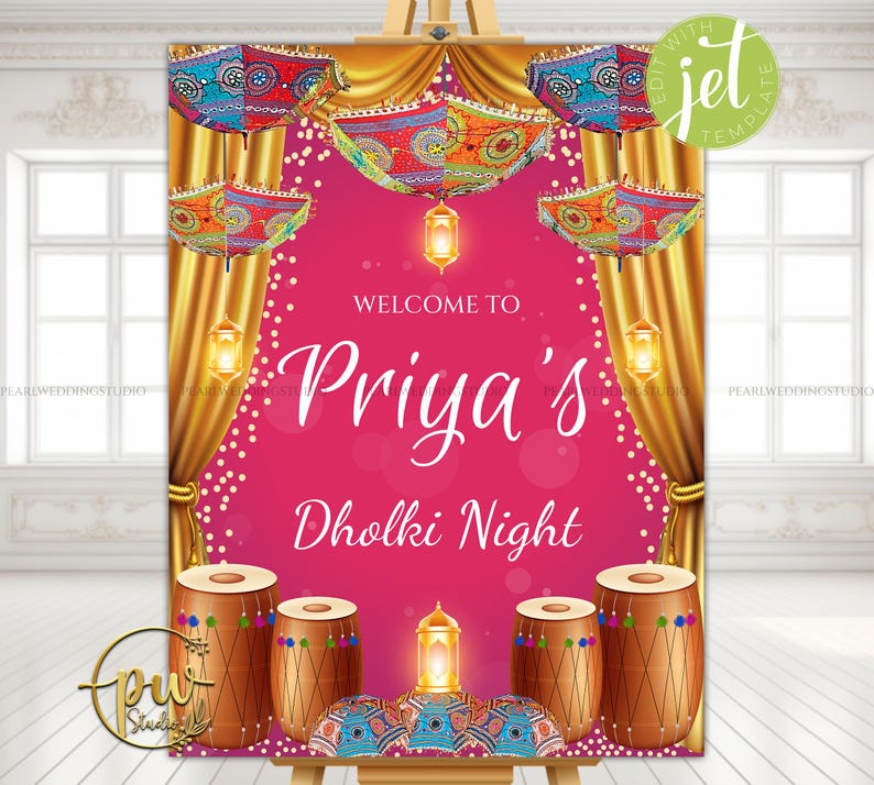 Dholki Welcome Signs as Dholak Welcome Signs, Muslim Dholki Decor Signs ...