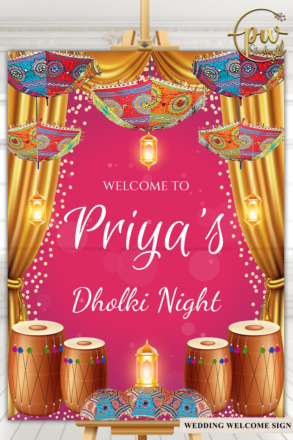 Dholki Welcome Signs as Dholak Welcome Signs, Muslim Dholki Decor Signs ...