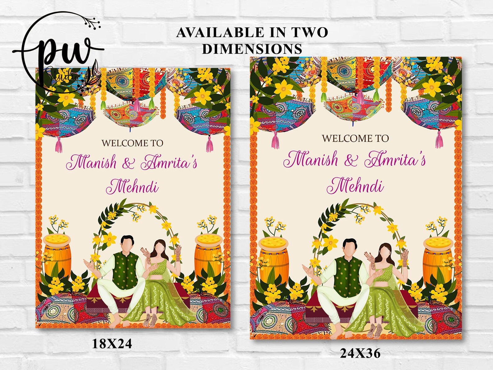 Mendhi Welcome Signs as Mehndi Signs, Mendhi Decoration, Mehndi Welcome ...