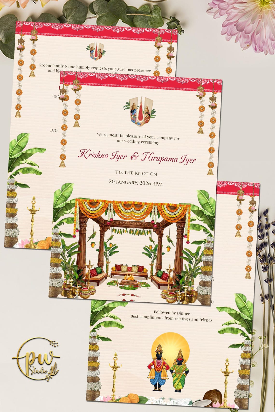 Animated Hindu Wedding Video Invitation | Traditional Indian E-invite ...