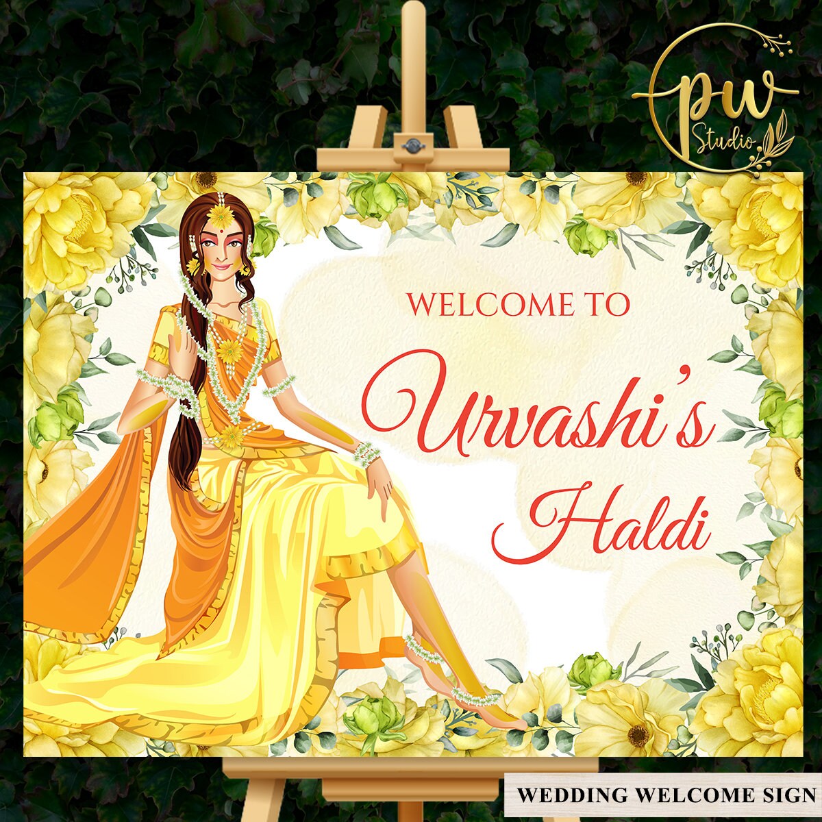 Haldi Sign, Haldi Welcome Sign, Vatna Sign, Maticoor Sign, Gaye Holud ...