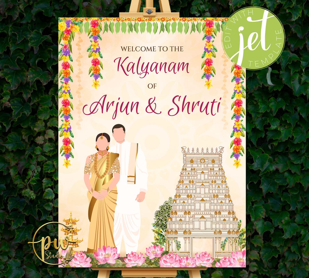 Tamil Welcome Sign as Telugu Wedding Signs Indian, Tamil Wedding Signs ...