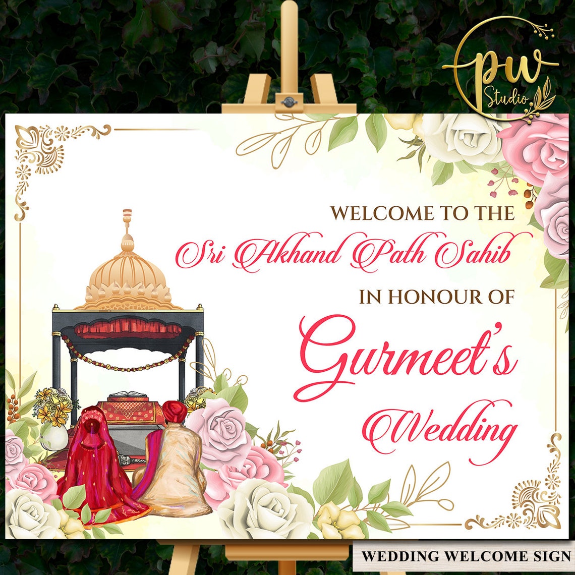 Buy Akhand Paath Sign Welcome & Akhand Path Welcome Sign, Akhand Path ...