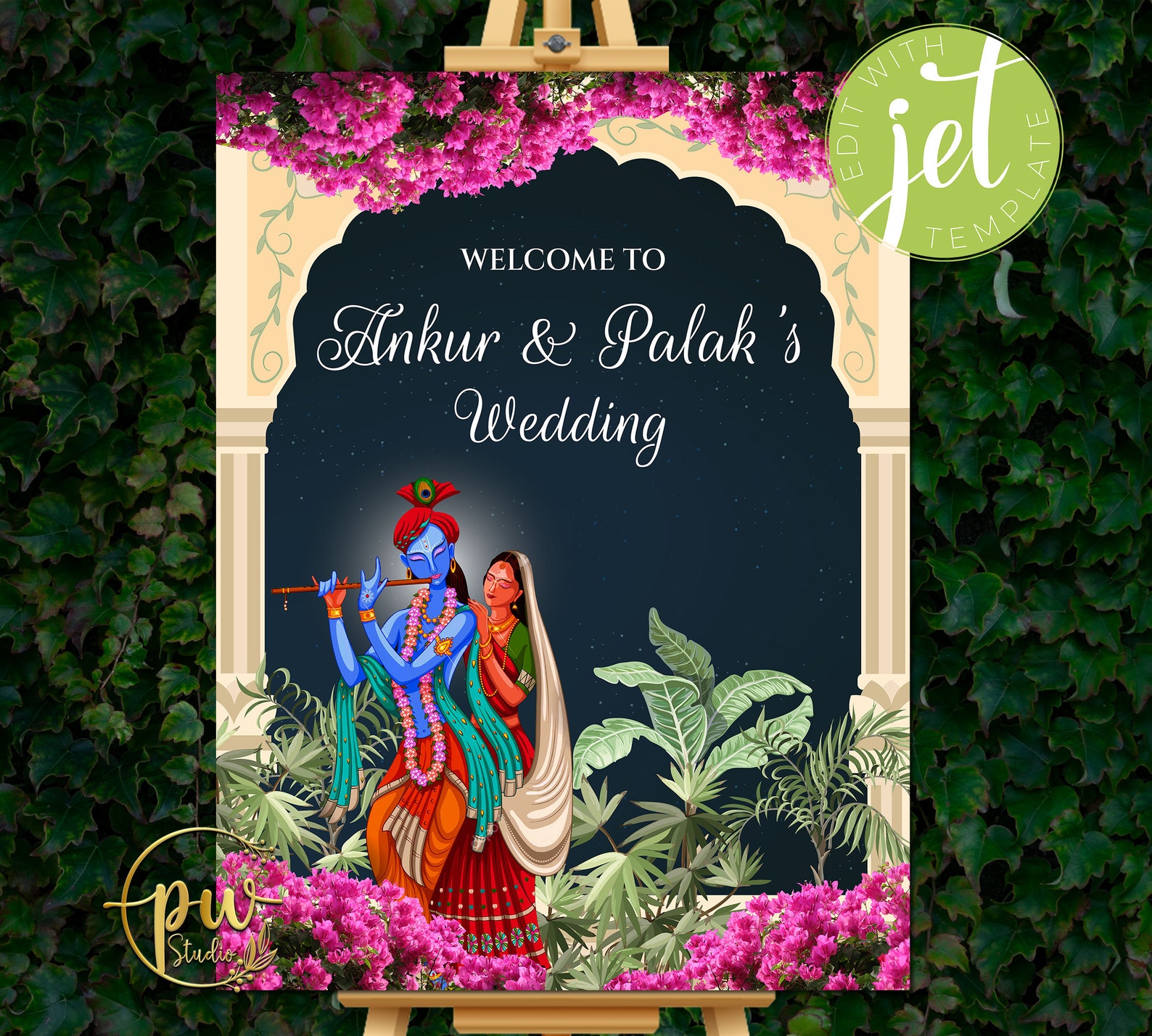 Wedding Welcome Sign Indian as Indian Wedding Signs Indian Wedding ...