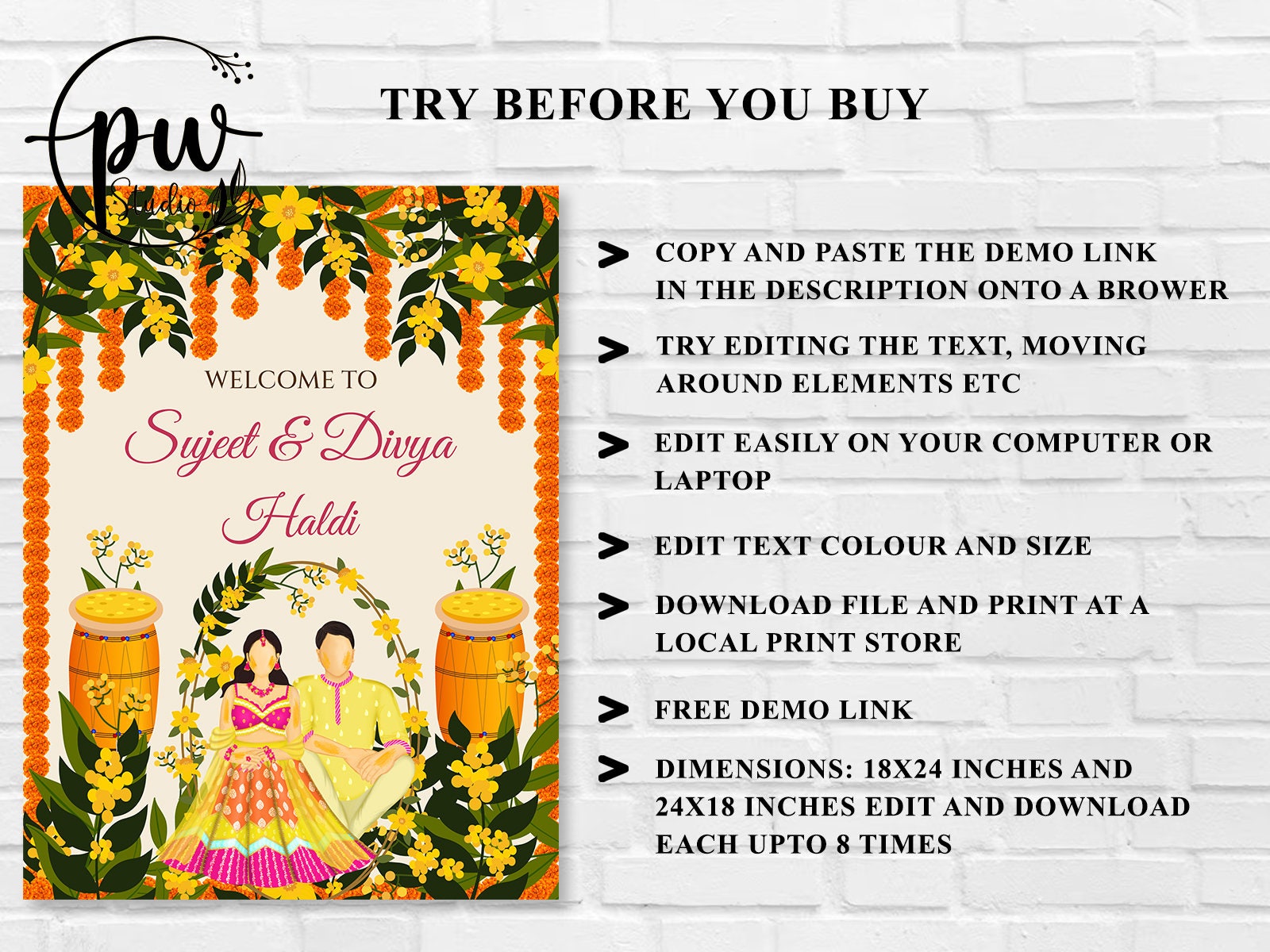 Haldi Posters as Welcome to Haldi Signs & Haldi Welcome Signs, Haldi ...