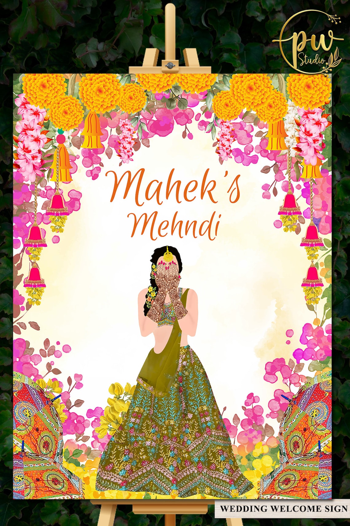 Mehndi Sign as Mehendi Signs, Mendhi Welcome Sign Mendhi Sign, Mehndi ...