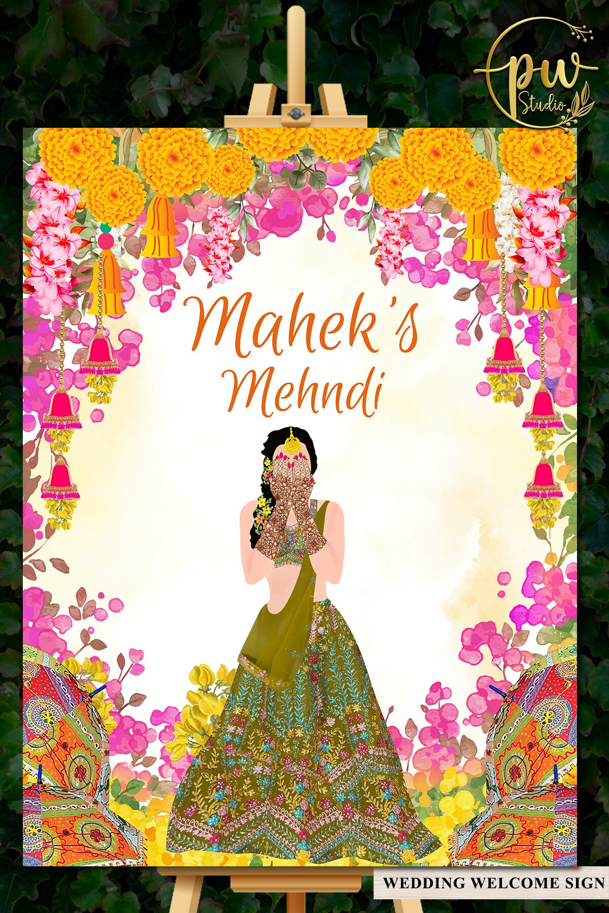 Mehndi Sign as Mehendi Signs, Mendhi Welcome Sign Mendhi Sign, Mehndi ...