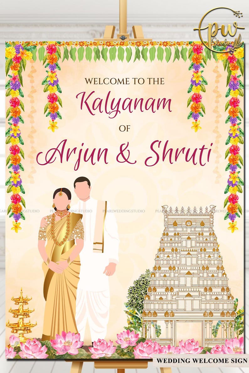 Tamil Welcome Sign as Telugu Wedding Signs Indian, Tamil Wedding Signs ...