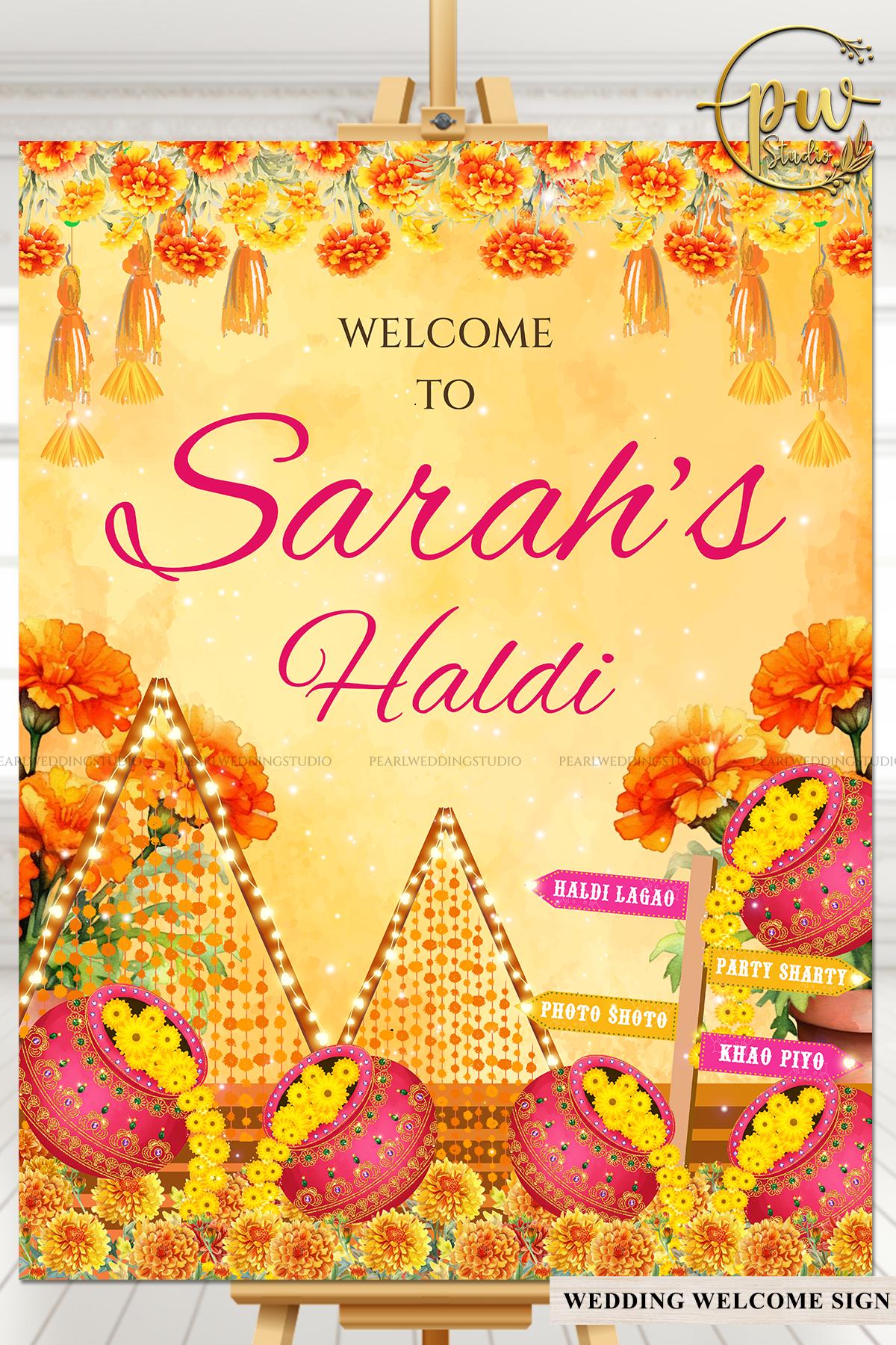 Welcome to Haldi Signs & Haldi Decoration, Haldi Decor as Pithi Signs ...