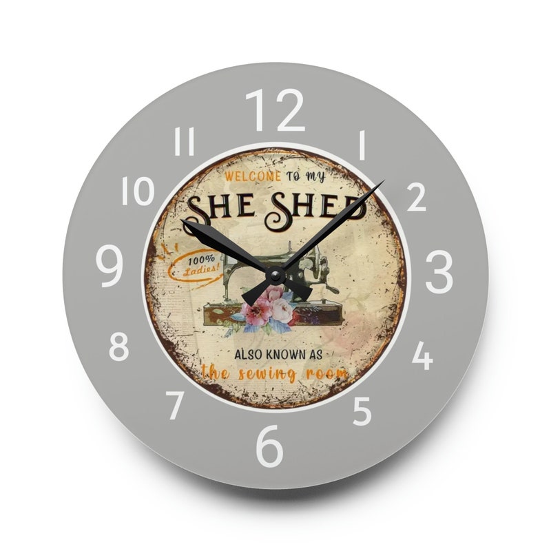 Sewing Room Clock - Etsy