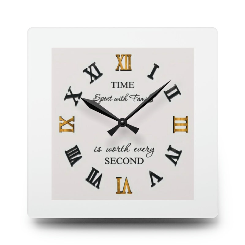 Square Wall Clock - Etsy