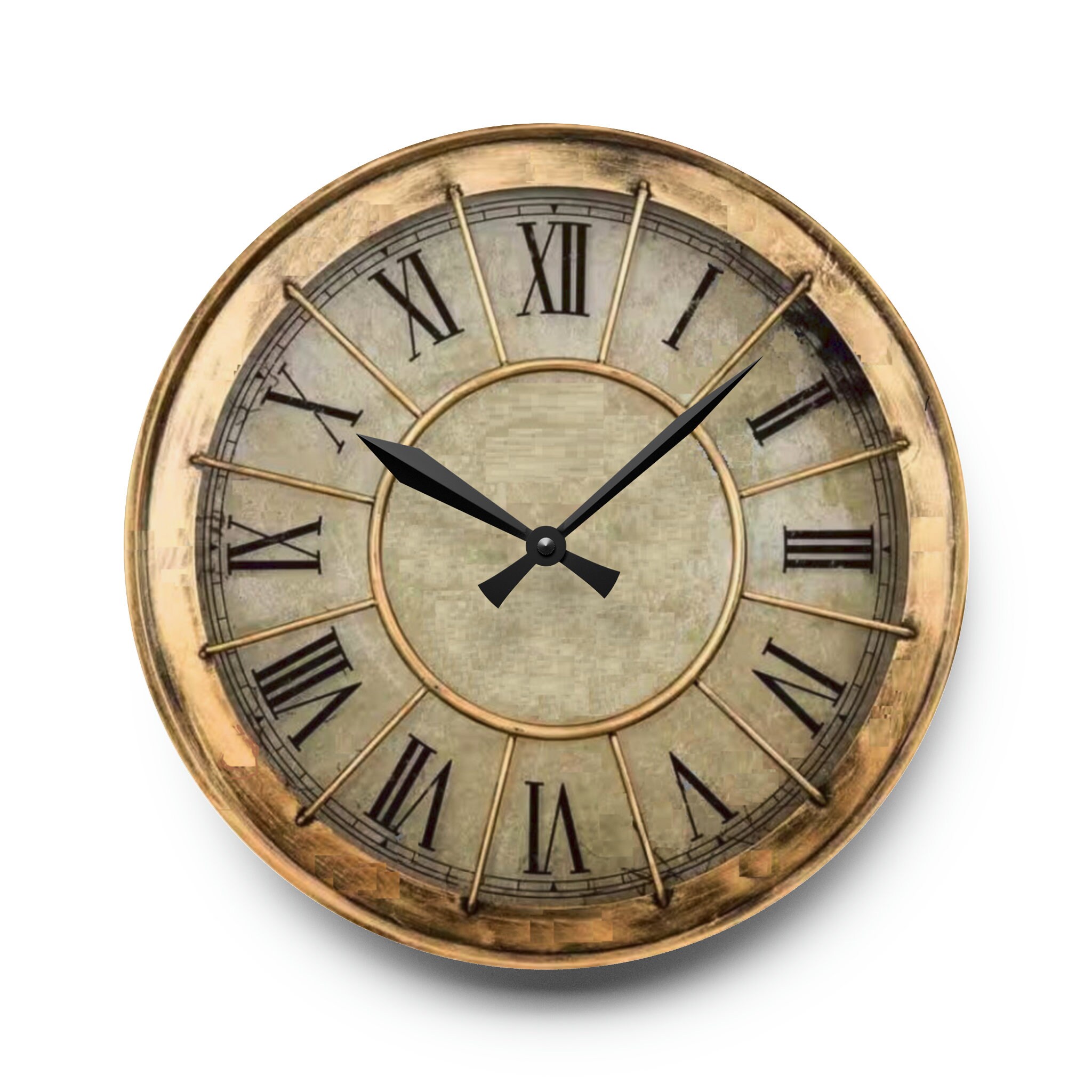 Beige Wall Clock Antique Wall Clock Gift Idea Wall Clock - Etsy