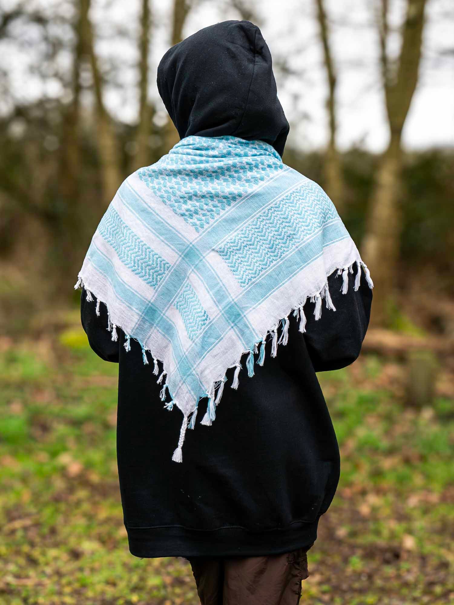 Keffiyeh Palestine Scarf Baby Blue Palestinian Keffiyeh Unisex ...