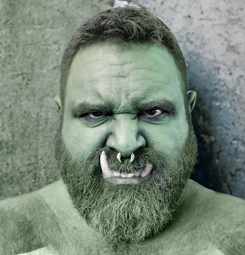 Resin Cosplay Orc Tusks Tidy Style - Etsy